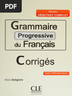 Grammaire Progressive Du Français - Niveau Intermédiaire - Livre ...