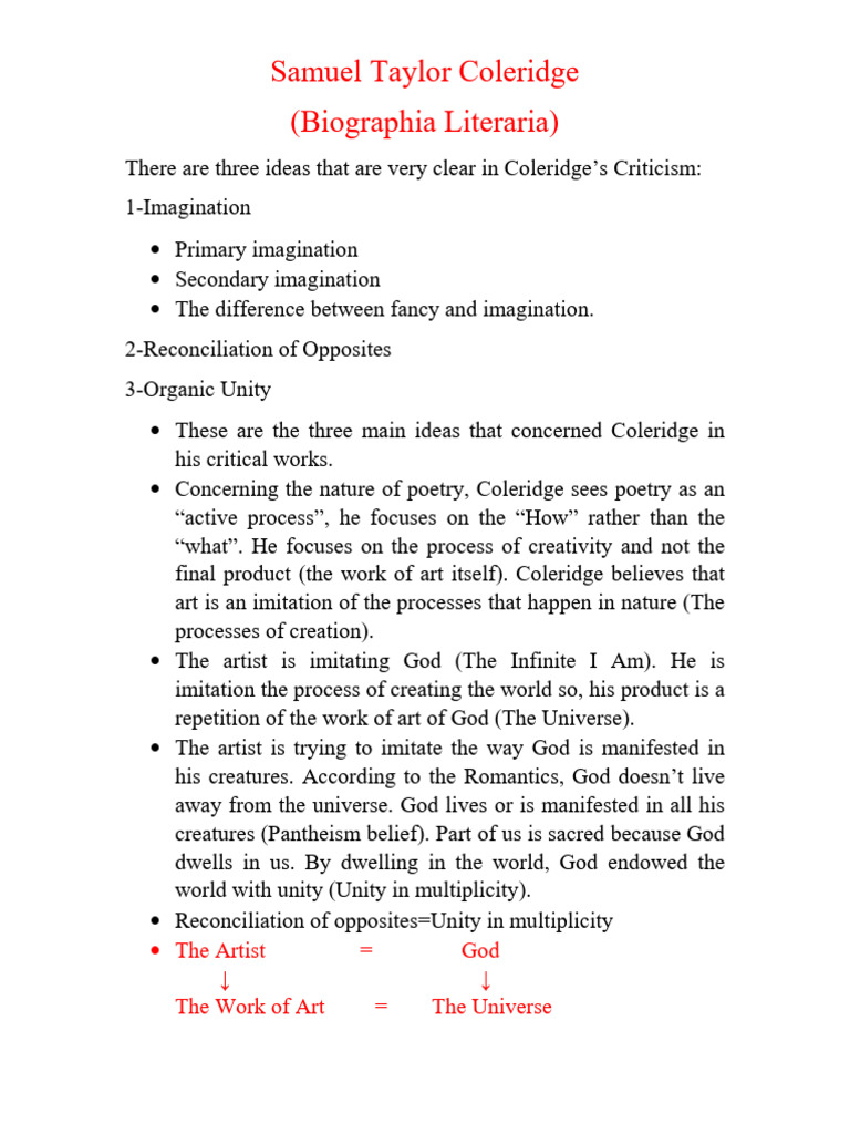Samuel Taylor Coleridge | PDF | William Wordsworth