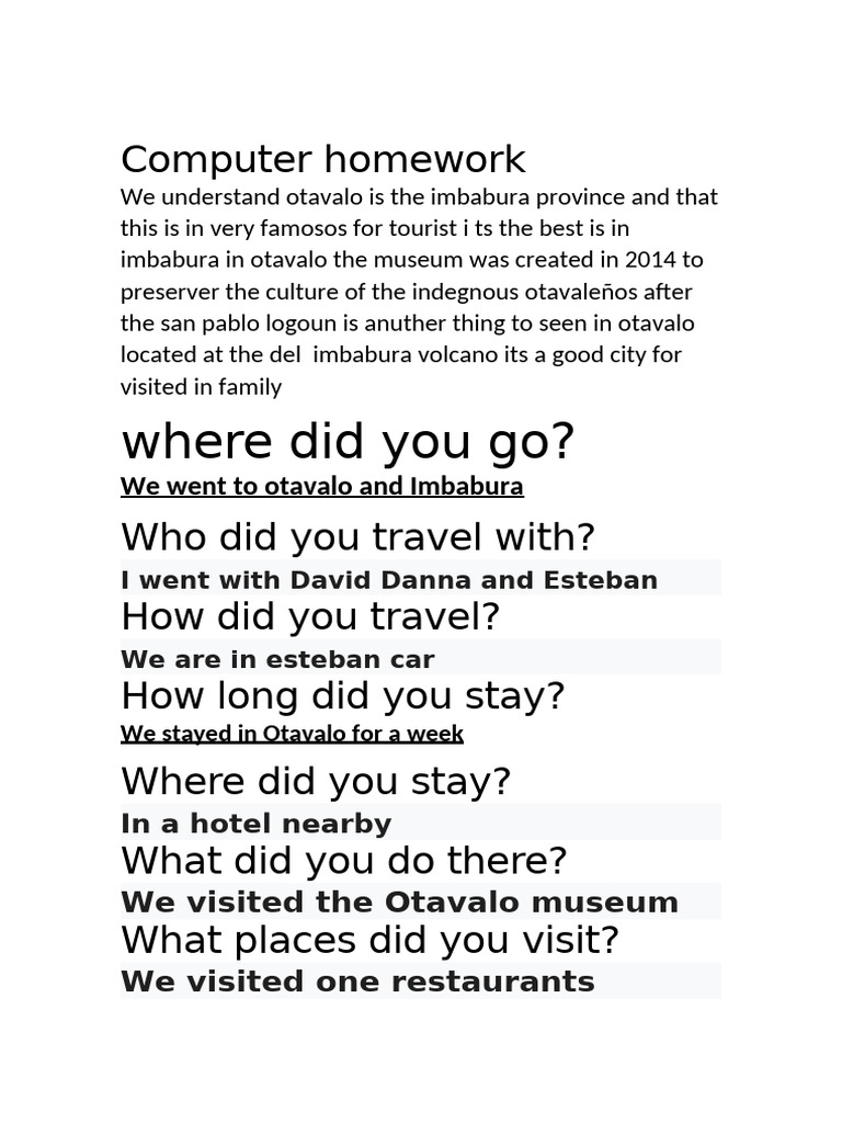 Computer Homework | PDF