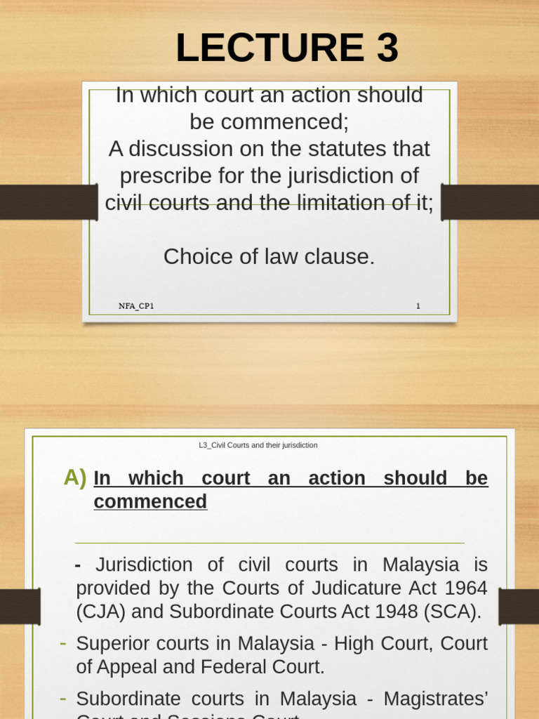 Civil Courts and Their Jurisdiction Chapter 3 | PDF | Constitutional ...