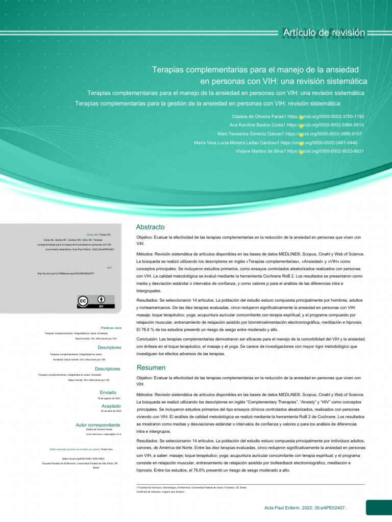 1982 0194 Ape 35 eAPE02407 en | PDF | Ansiedad | VIH