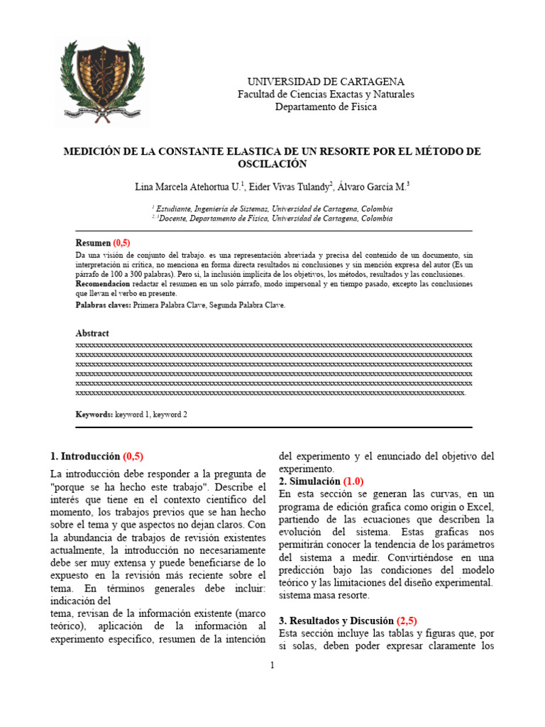 Formato-Informes-Labortorio.docx | PDF | Medición | Citación