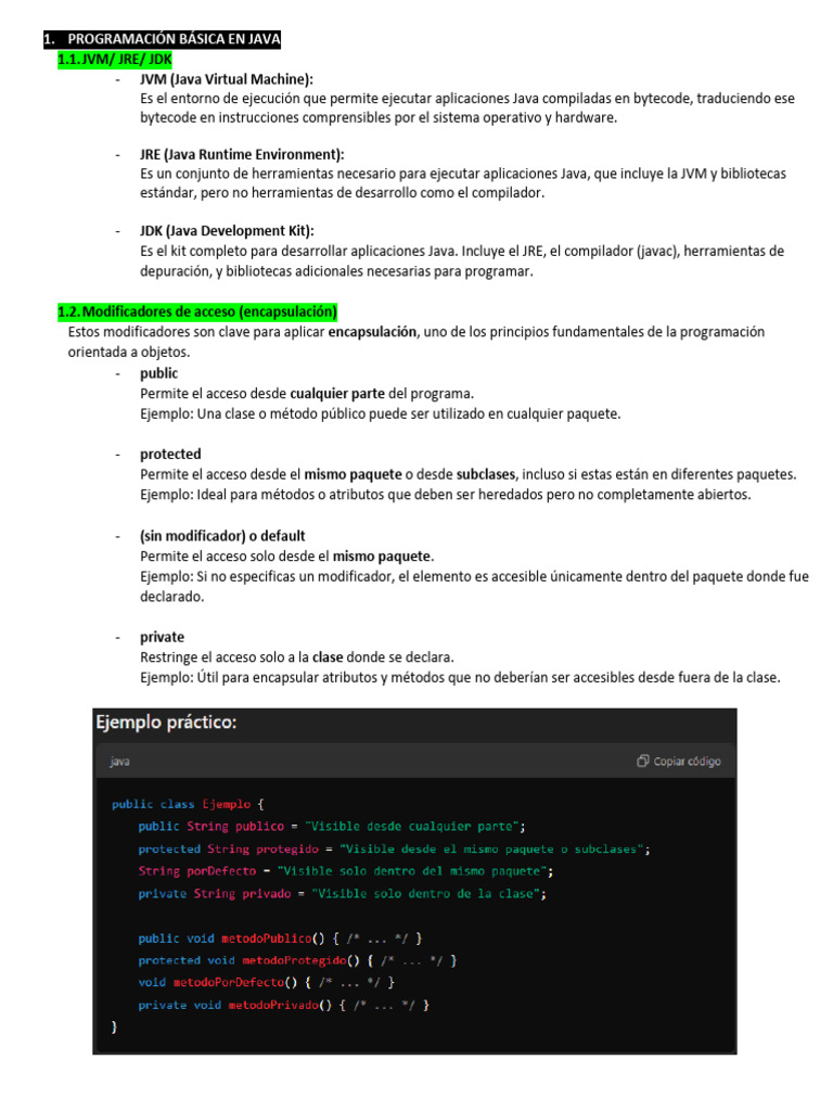 Teoría_Entrevista_Java_NTTData | PDF | Herencia (Programación Orientada a Objetos) | Java ...