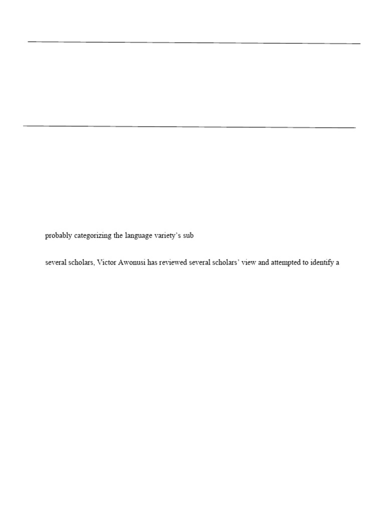 A Critique of The Identification of Stan | PDF | English Language | Nigeria