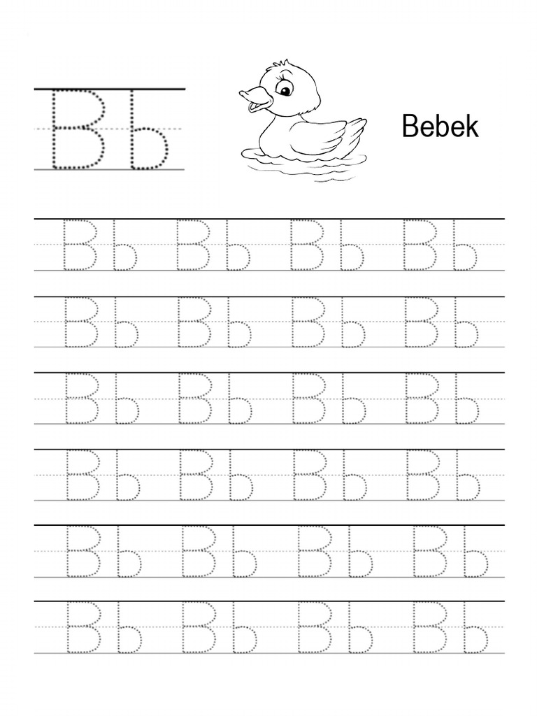 Belajar Menulis Huruf B | PDF