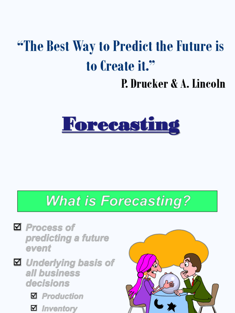06 - Forecasting - OrDER FULFILLMENT and CS Lecture Slides 04 Nov 2024 | PDF | Forecasting ...