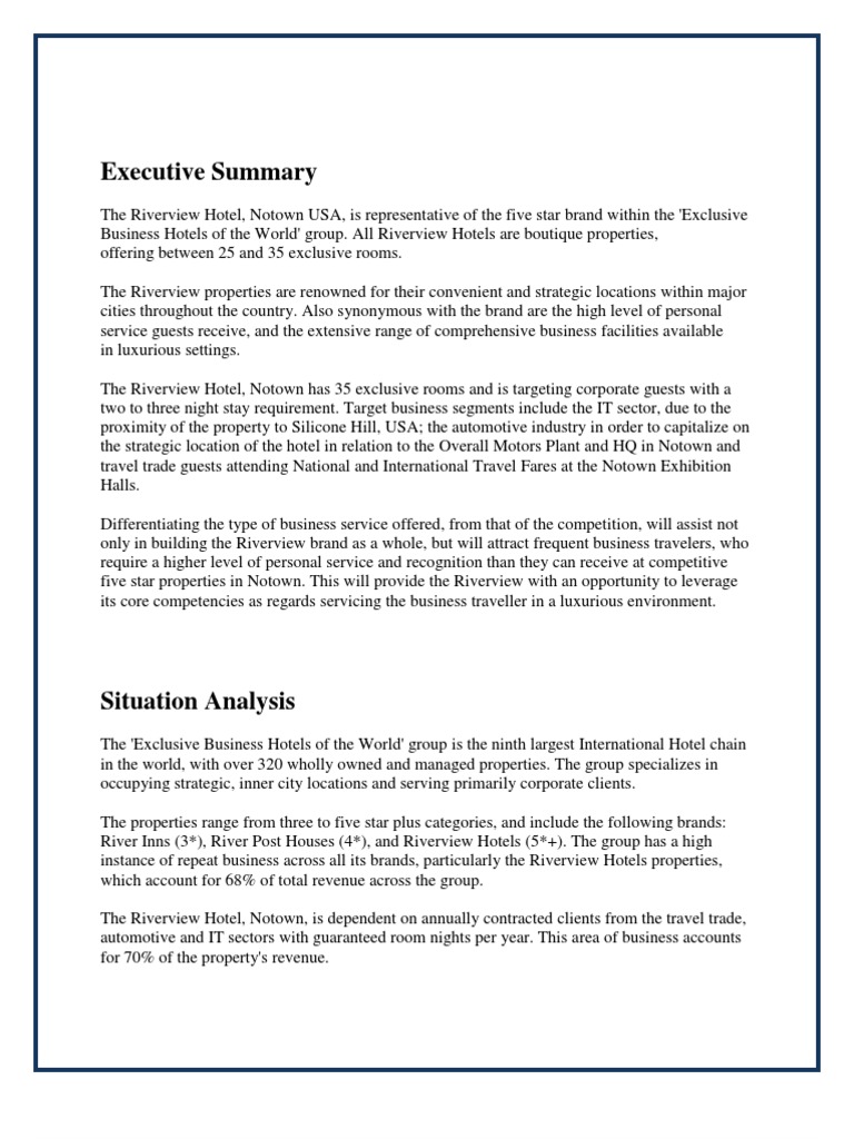 Executive Summary | Strategic Management | Brand