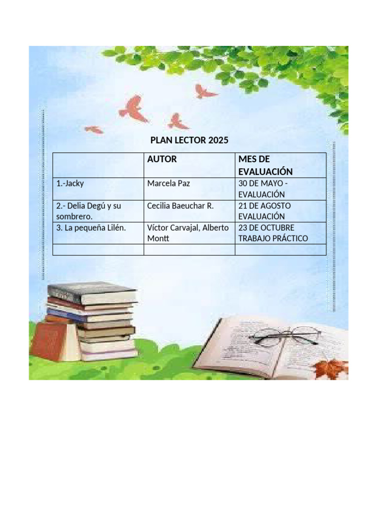 Plan Lector Lenguaje Segundo Ciclo | PDF