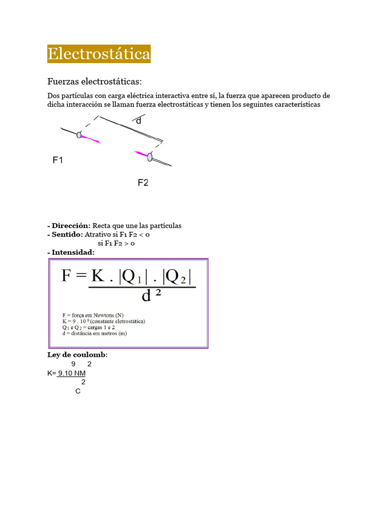 Electrostática | PDF