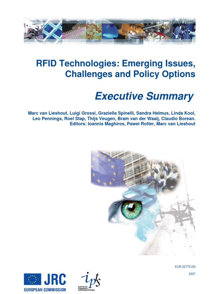 Executive Summary: RFID Technologies: Emerging Issues, Challenges and ...