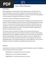 Model UN Made Easy: How To Write A Resolution | PDF | United Nations ...