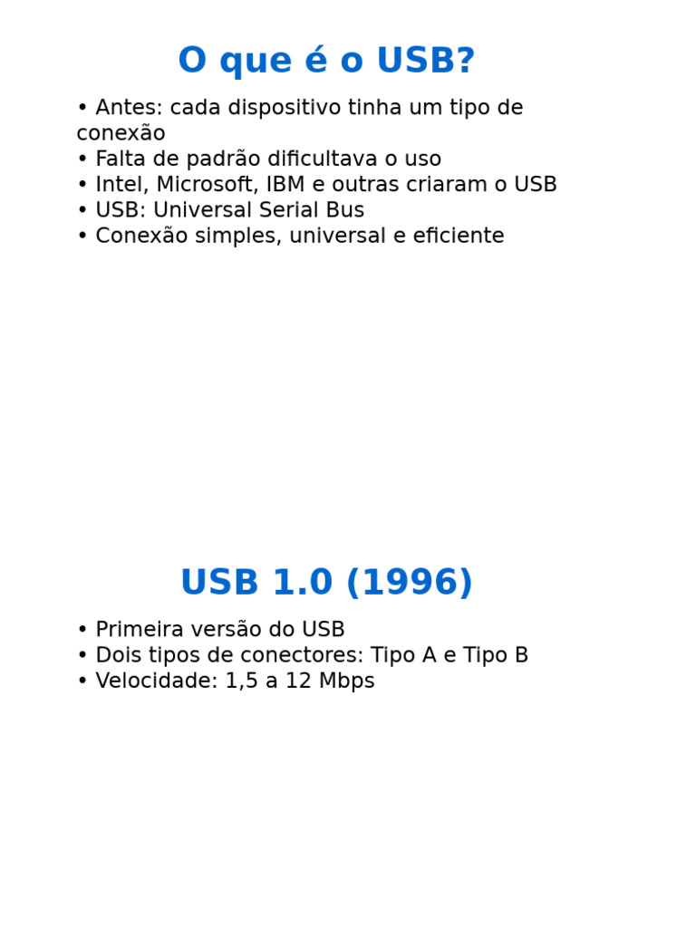 Apresentacao USB Visual | PDF