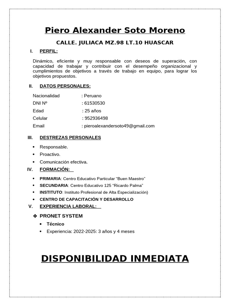 CV - 25 - Christopher Varona | PDF