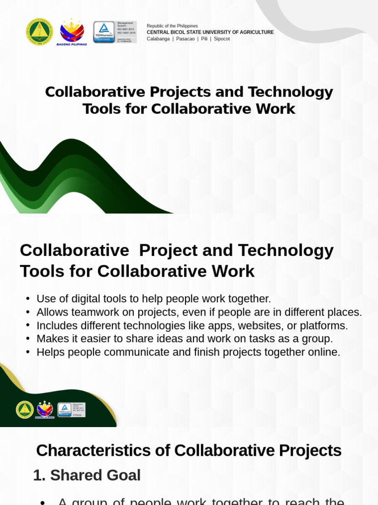 Collaborative Project Tools Overview | PDF | Collaboration | Software
