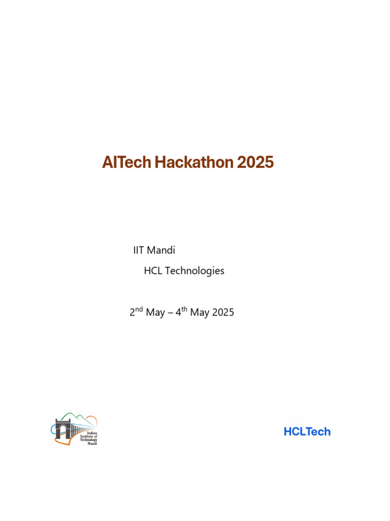AITech IITMandi Hackathon25 PS1-9 | PDF | Shutter Speed | Exposure (Photography)