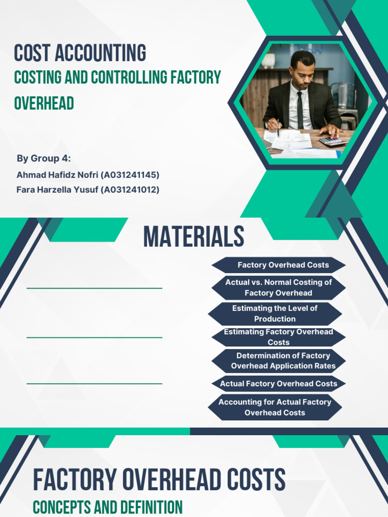 Group4 - Cost and Controlling Factory Overhead | PDF | Cost Of Goods Sold | Labour Economics