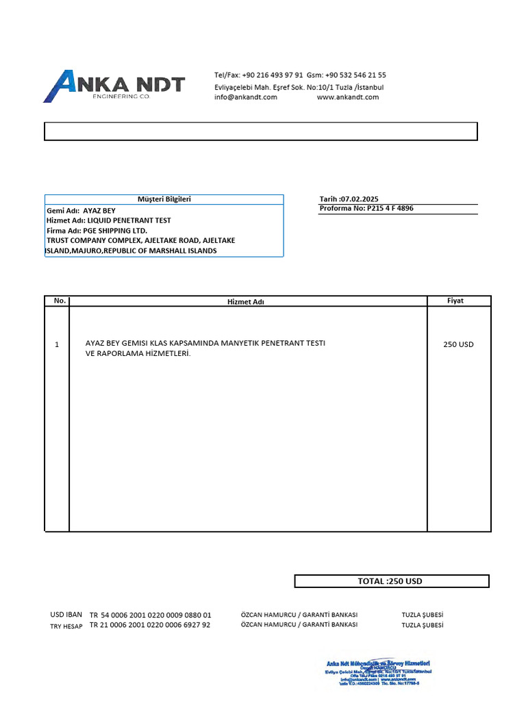 Pi Proforma Invoice. - Kopya | PDF