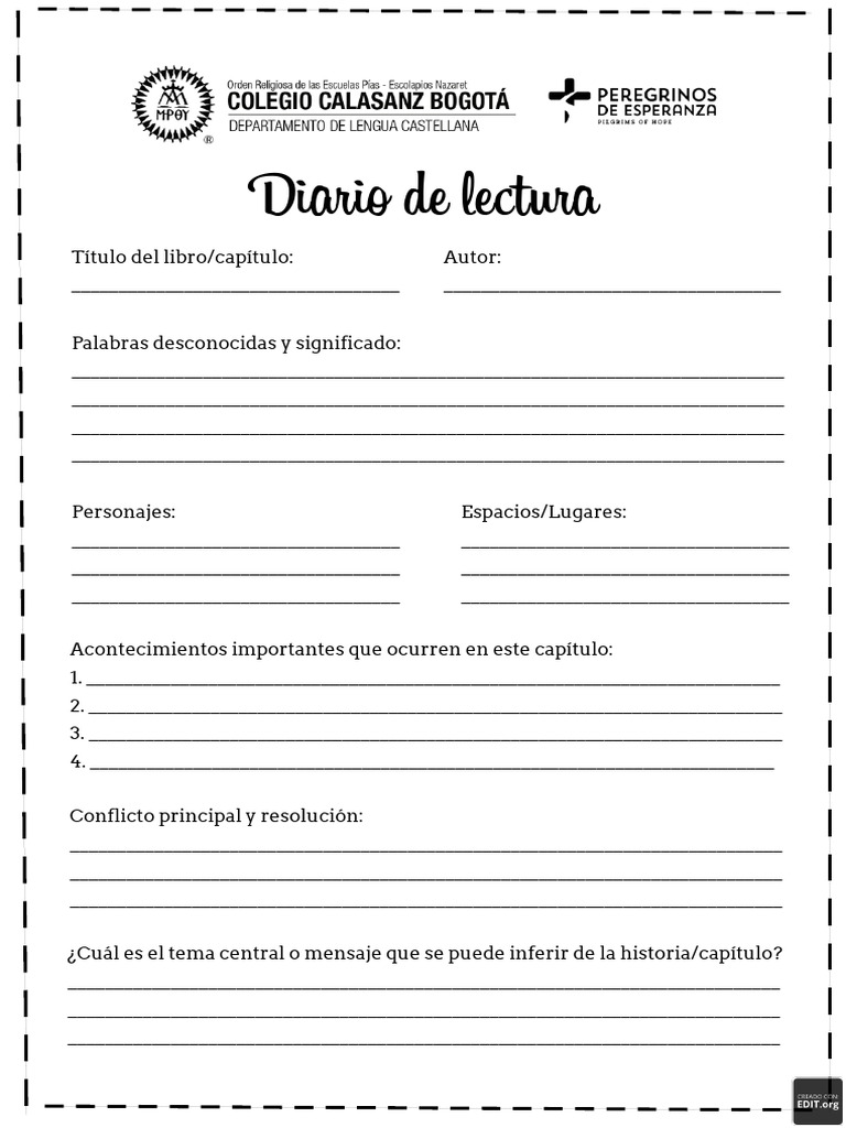 Diario de Lectura | PDF