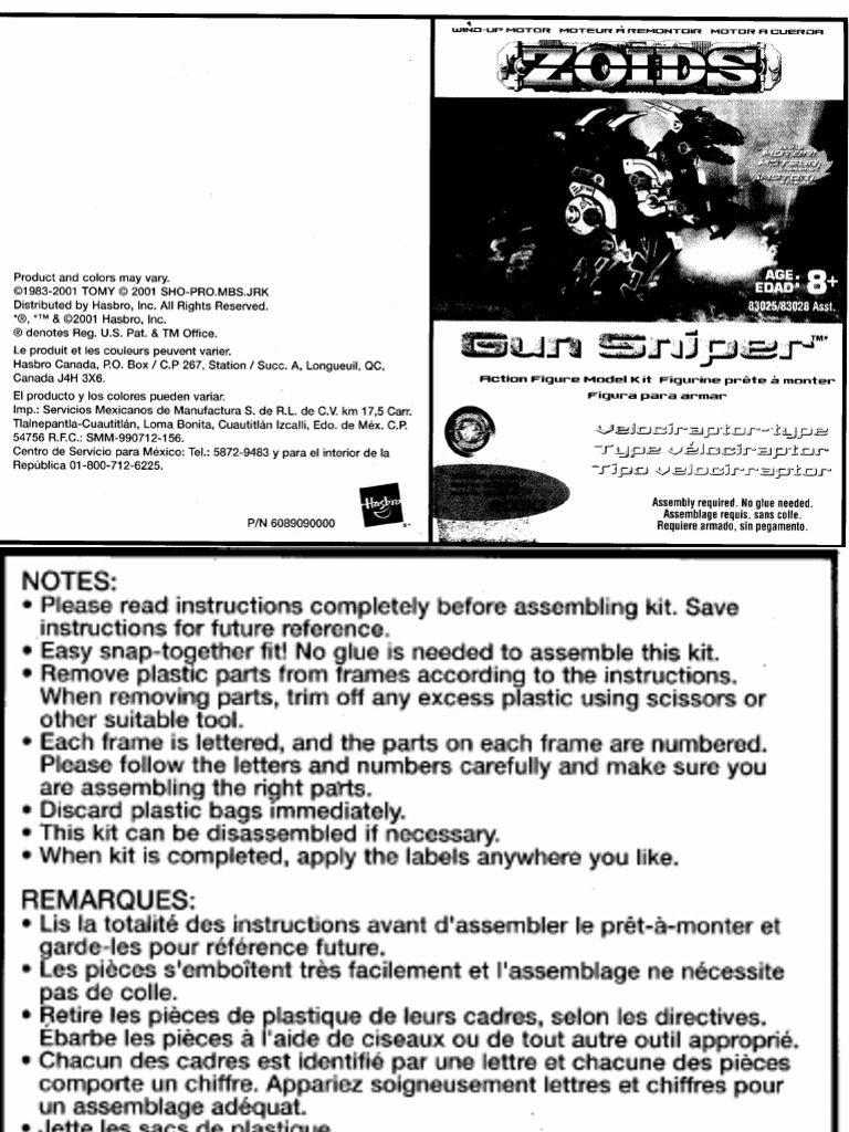 Zoids Gun Sniper | PDF