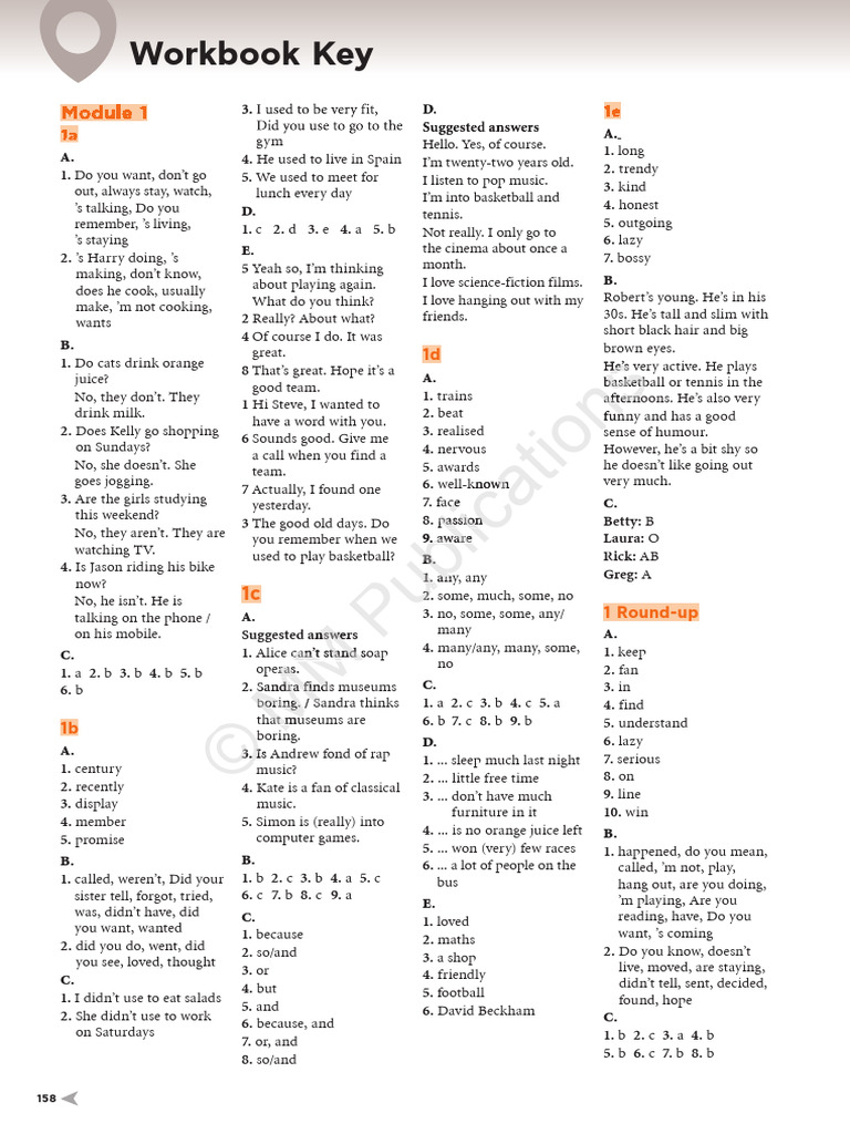 English Language Module 1 Exercises | PDF