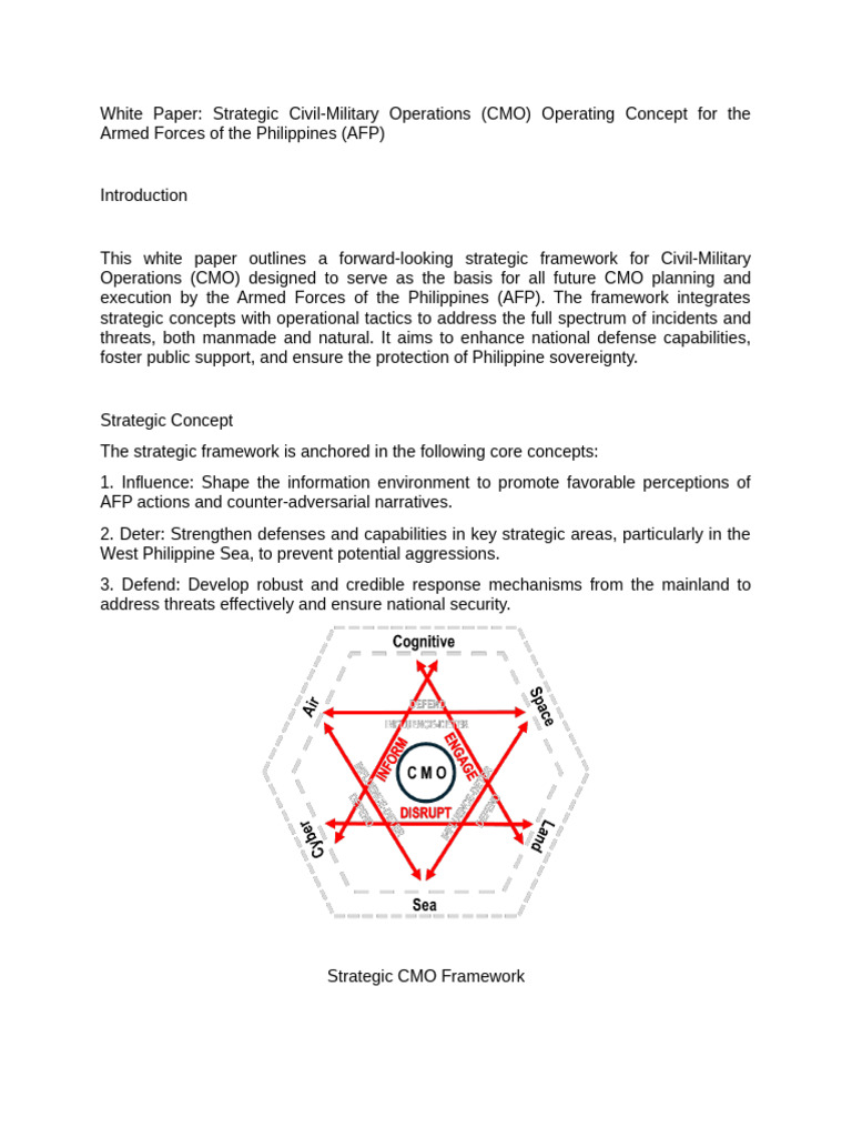 CMO White Paper Outine Version 2 | PDF | Cyberwarfare | Security