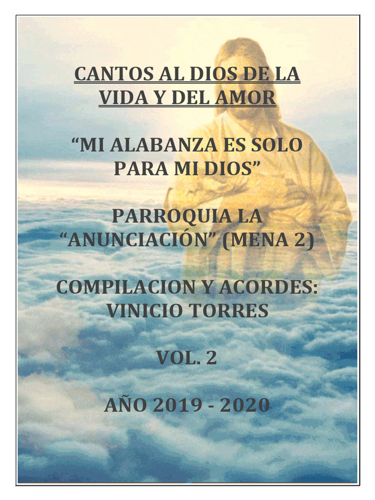 LIBRO DE CANTOS CON NOTAS VINI VOL. 2 2019-2020.pdf | PDF | María ...