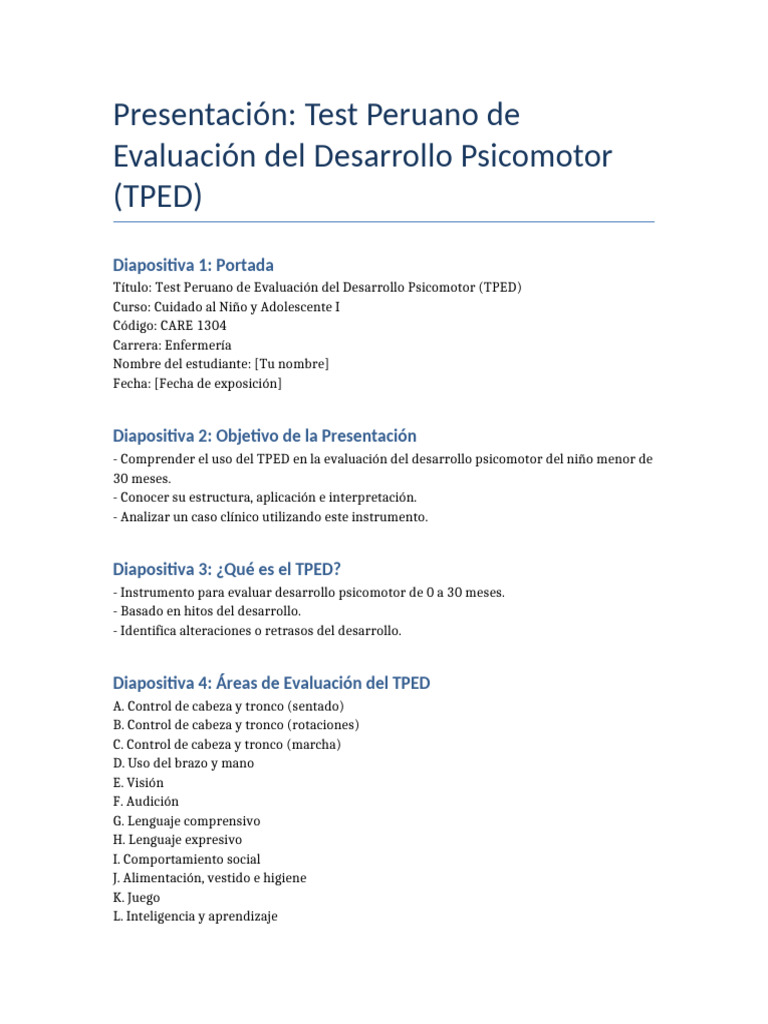 Presentacion TPED | PDF