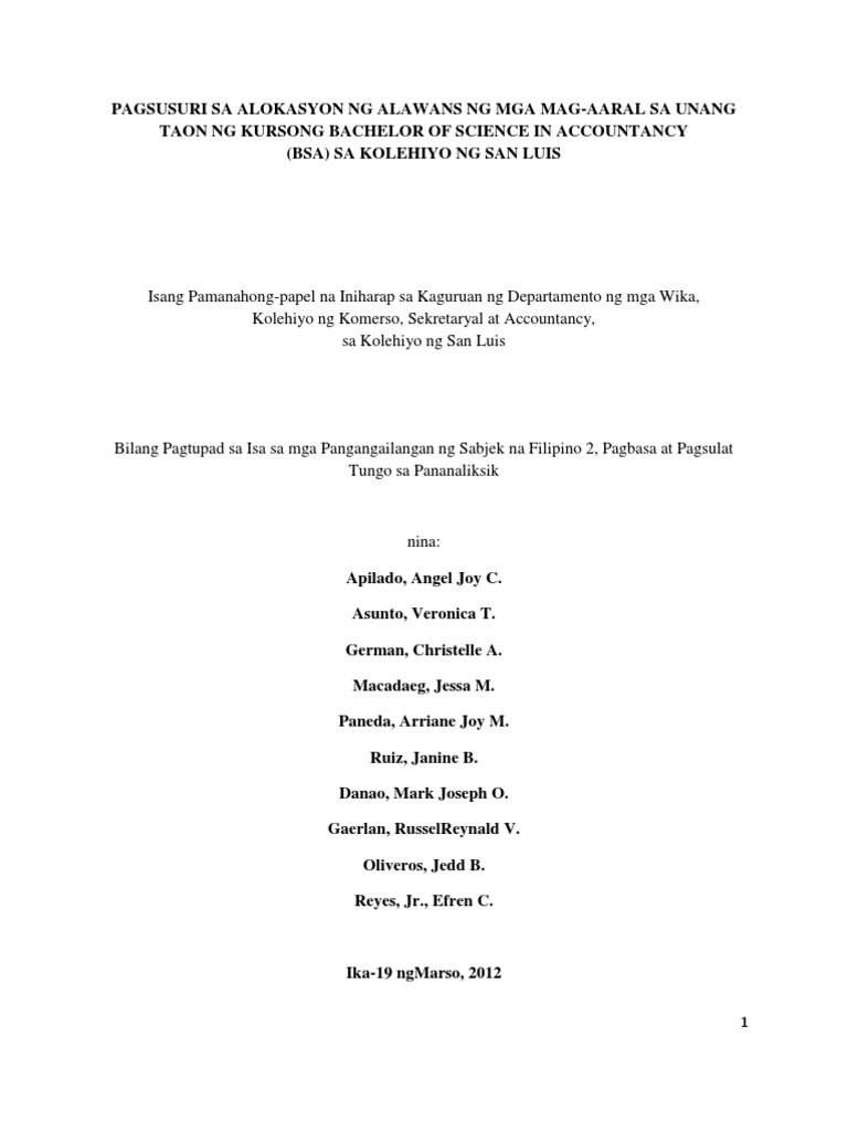 Research Paper-Filipino 2 | PDF
