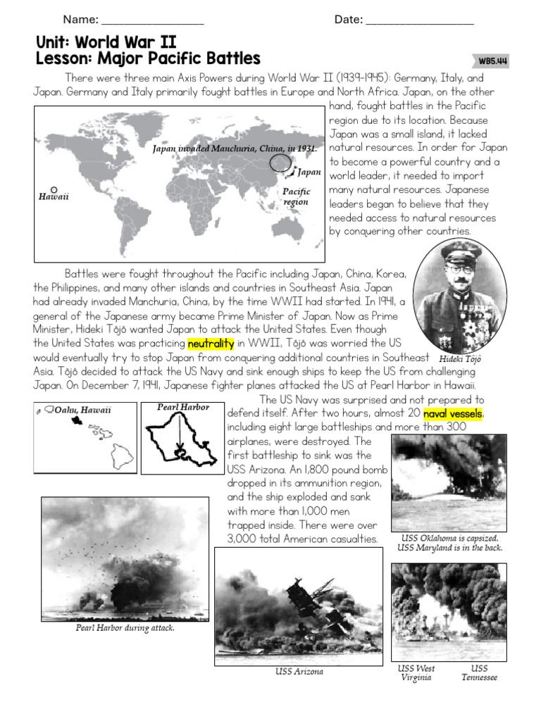 Grade 10-French School-Final Exam | PDF | Attack On Pearl Harbor ...