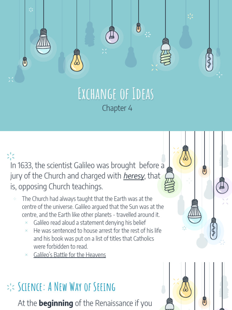 Exchange of Ideas (Ch. 4) | PDF | Martin Luther | Renaissance