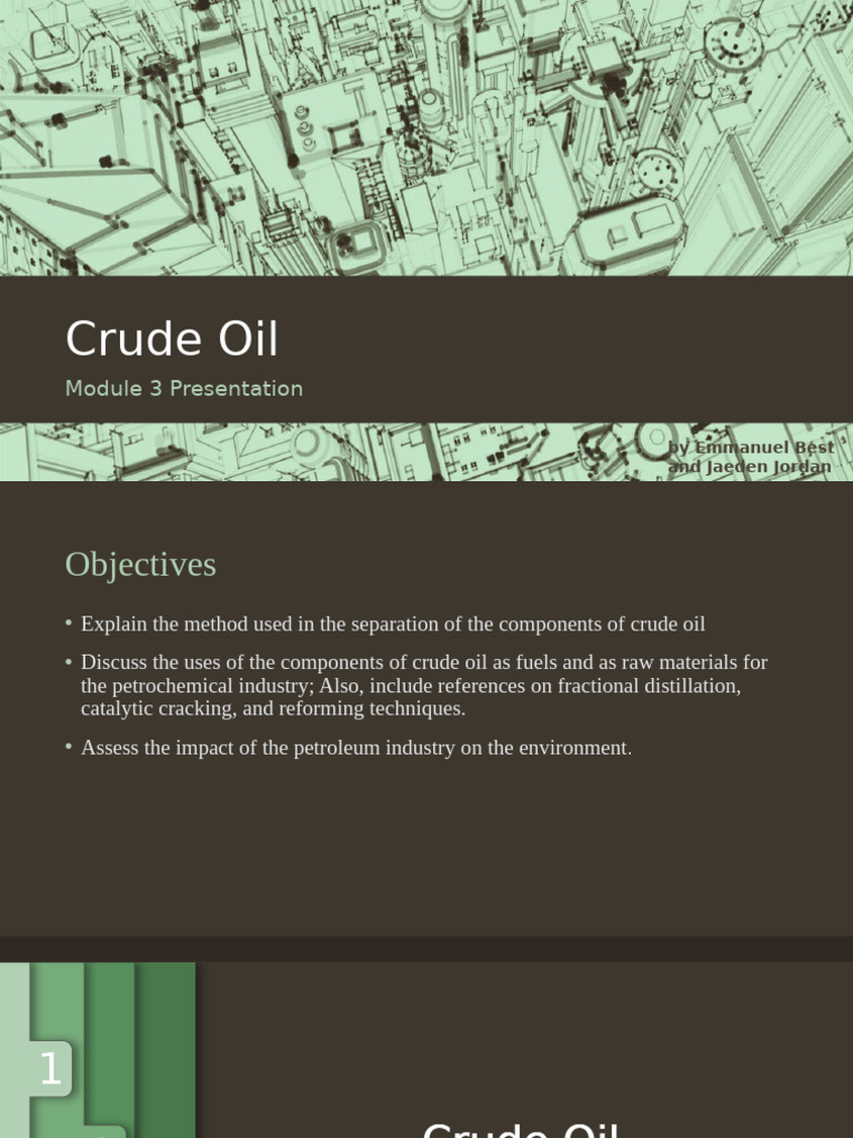 Crude Oil: Separation and Uses | PDF | Cracking (Chemistry) | Fuel Oil