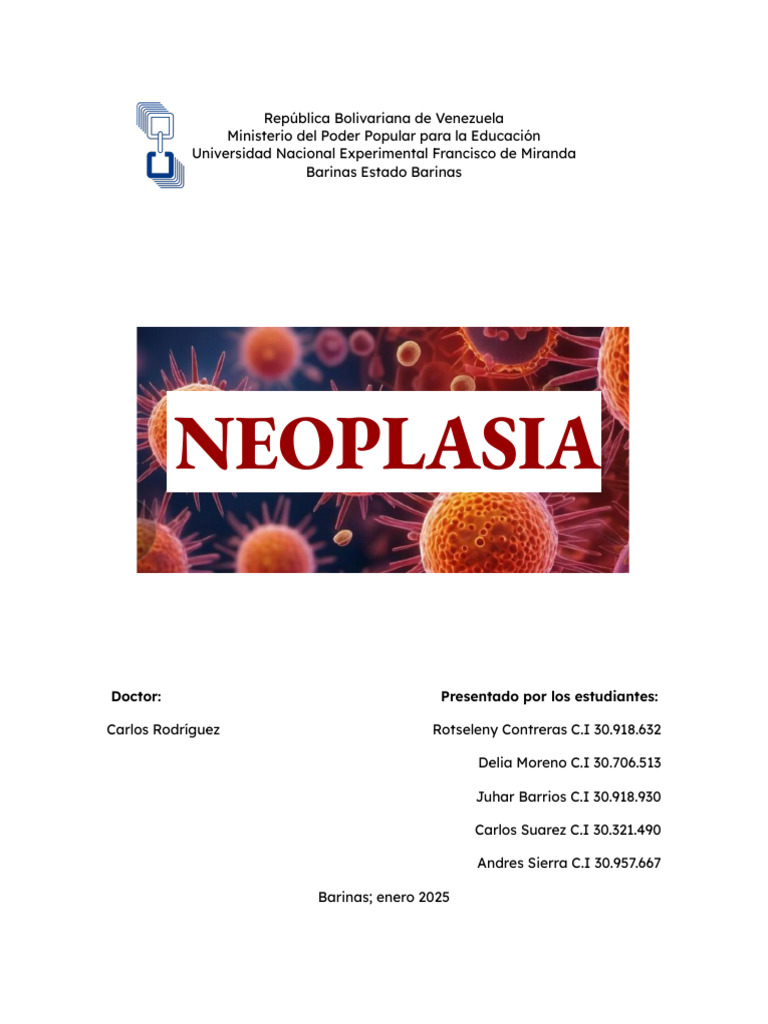 Neoplasias Tema 3 | PDF | Cáncer | Neoplasias