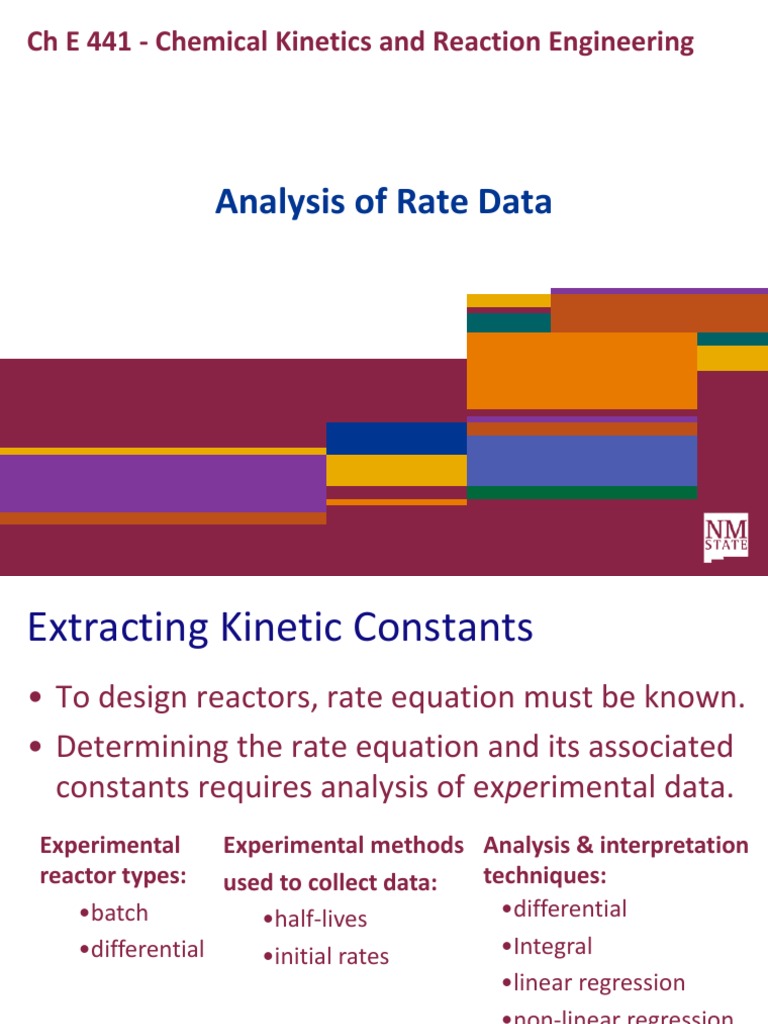 ChE441 Analysis of Rate Data-1 | PDF | Chemical Reactor | Exhaust Gas