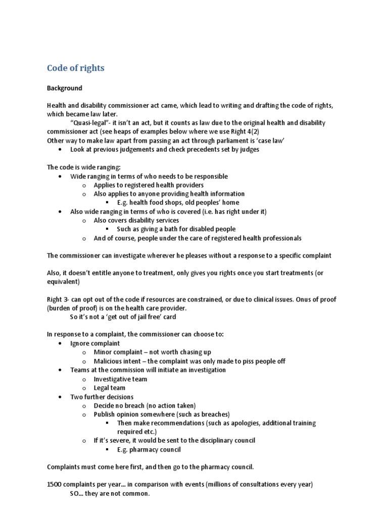 Code of Rights Workshop | Download Free PDF | Pharmacy | Midwife