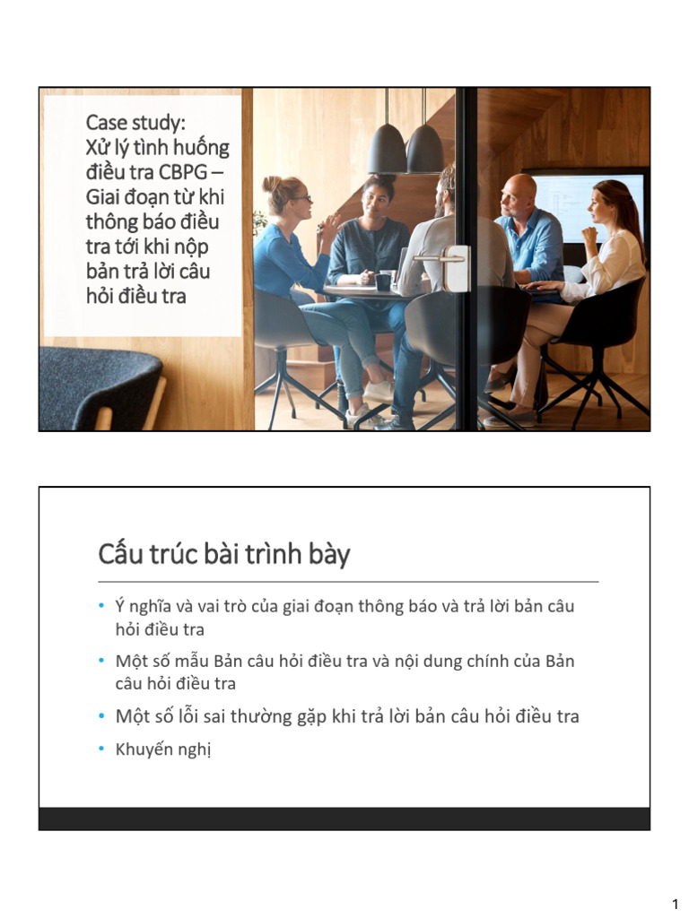 07 Mr Phung Gia Duc. Case study Giai doan thong bao va ban cau hoi dieu tra CBPG | PDF