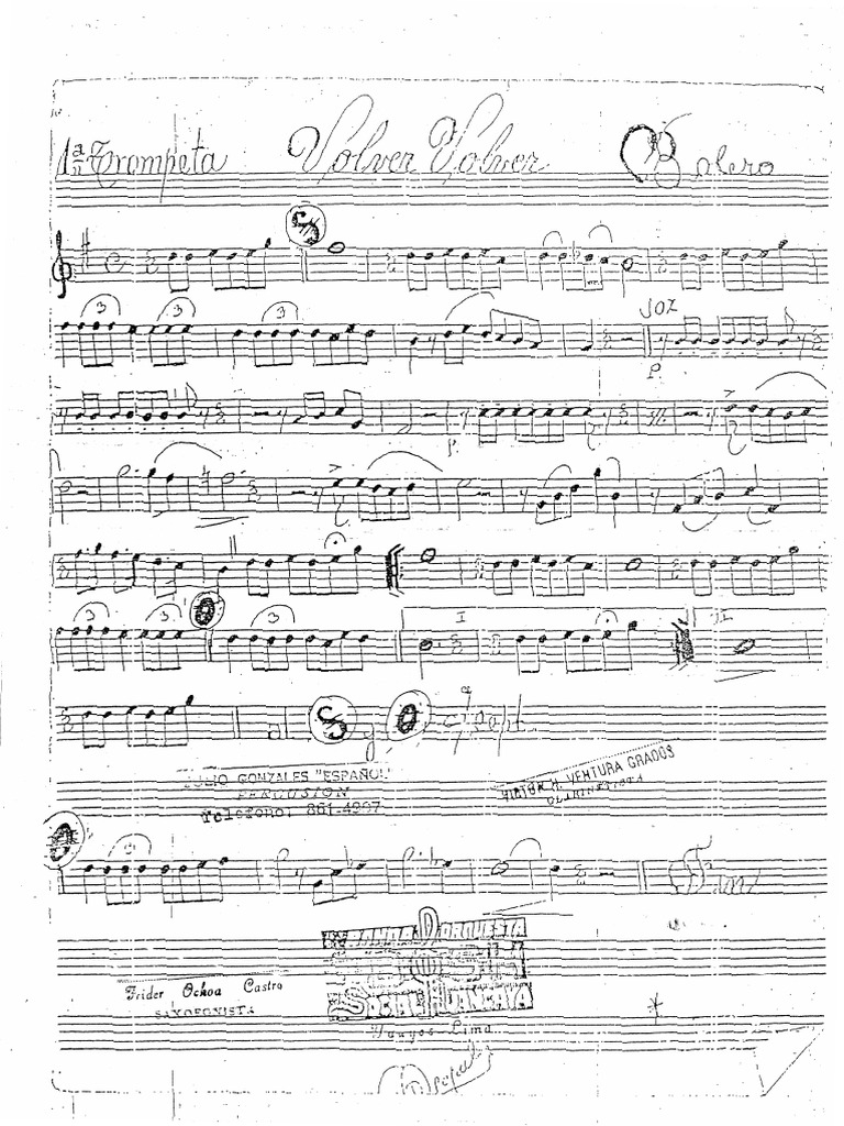 B. Bolero - Volver Volver | PDF