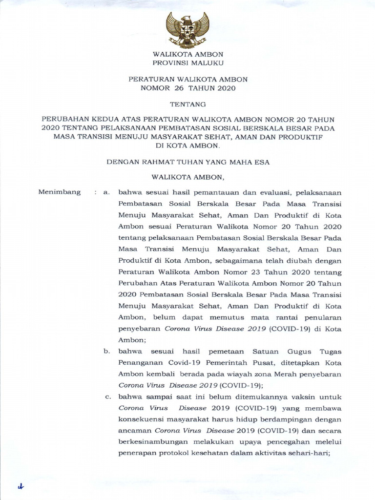 PERWALI_NO_26_2020 | PDF