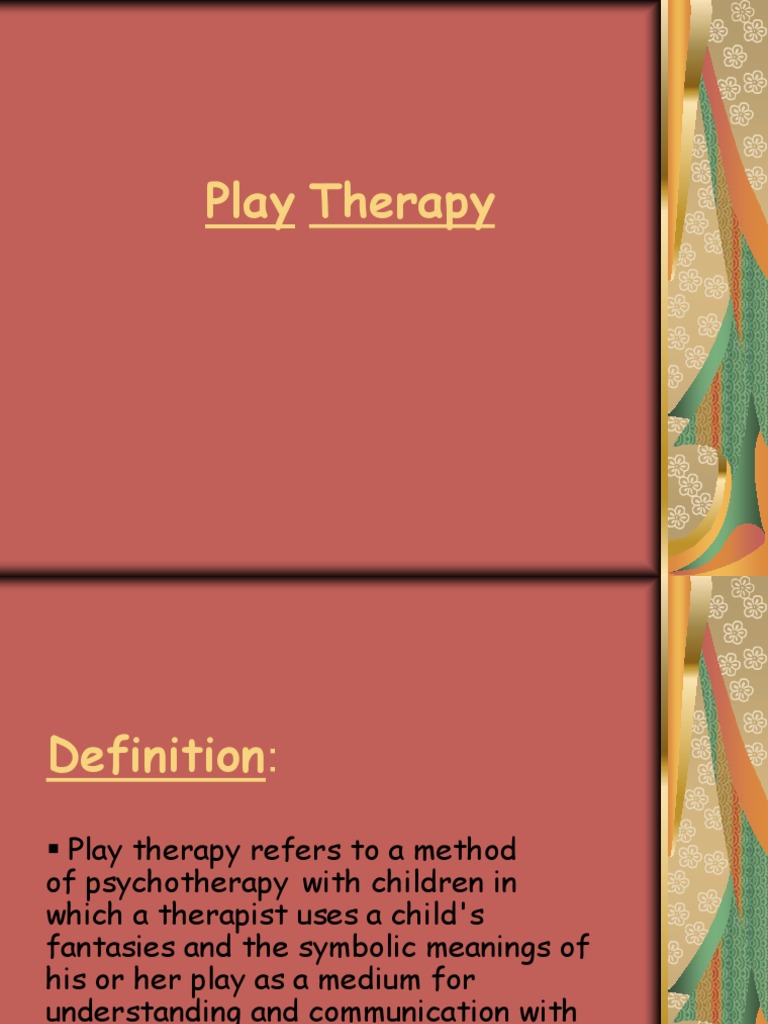 Play Therapy | PDF | Play Therapy | Psychotherapy