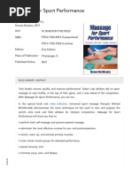 Competitive Massage Techniques in Football | PDF | Massage | Manual Therapy