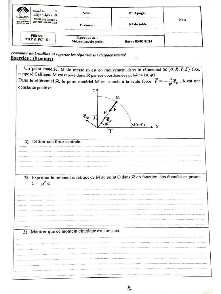 CF 23-24 Mecanique1 MIP PC | PDF