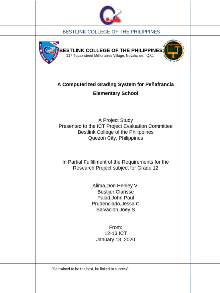 Bestlink College of The Philippines | PDF | Computer Security | Security