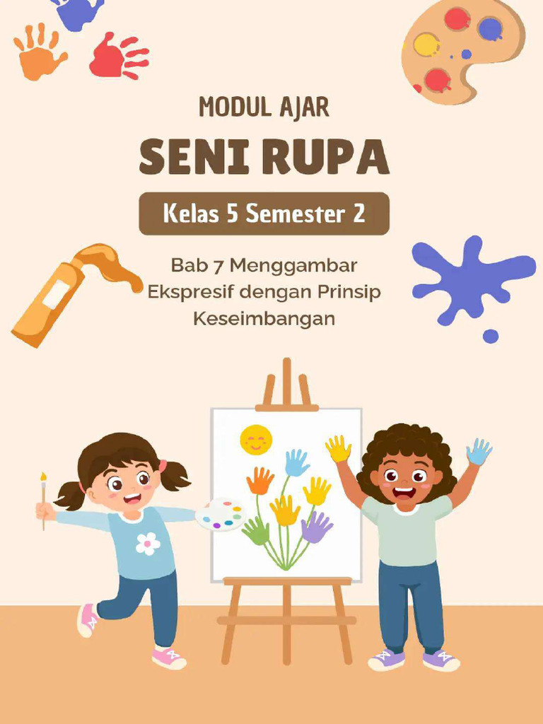 Modul Seni Rupa Menggambar Eksoresif | PDF