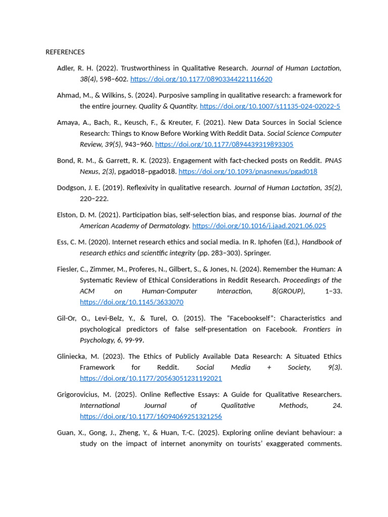 REFERENCES (AutoRecovered) | PDF | Qualitative Research | Science