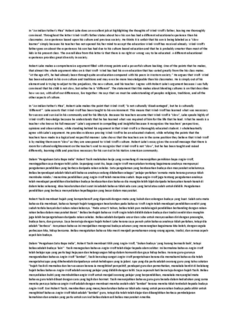 An Indian Father's Plea | PDF | Psychological Concepts | Behavioural Sciences