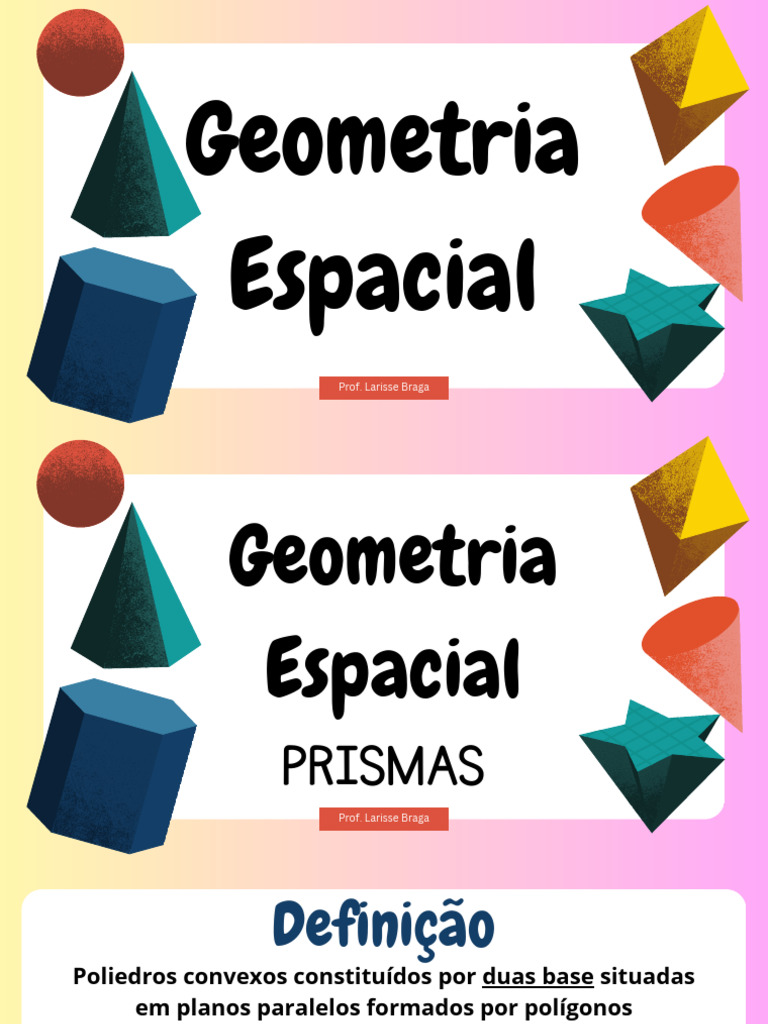 Geometria Espacial 3º Ano - 20250413 - 212731 - 0000 | PDF | Geometria Elementar | Geometria ...