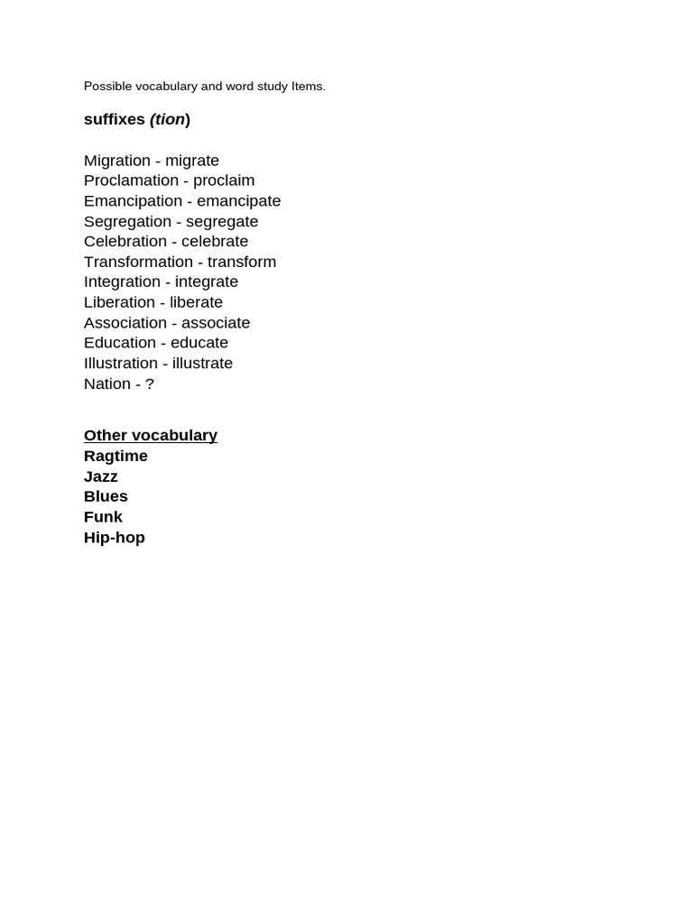 I See The Rhythm Word Study | PDF