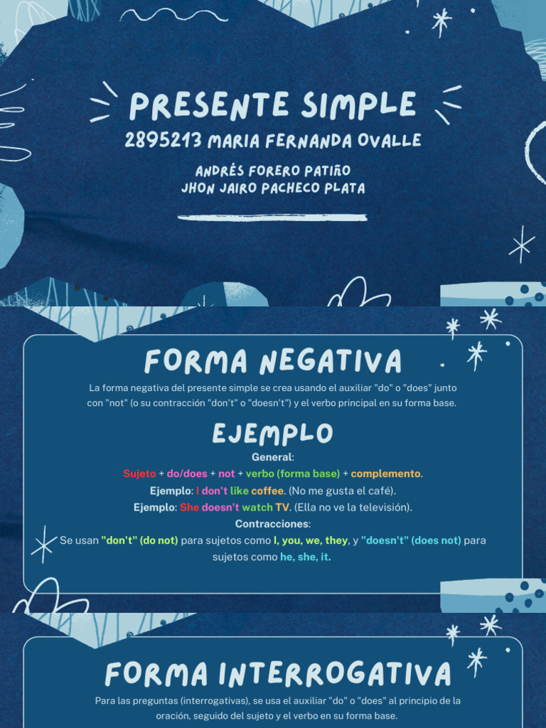 Presente Simple | PDF