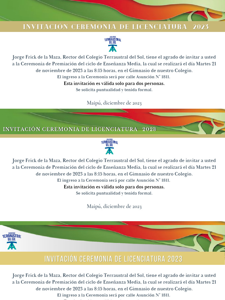 Copia de Invitation Licenciatura 2022 (3) 2 | PDF