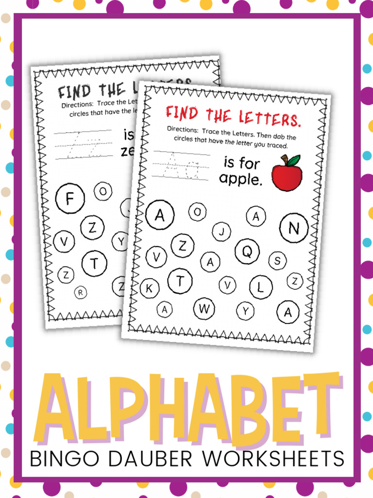 ABC Bingo Dauber Wkshts | PDF