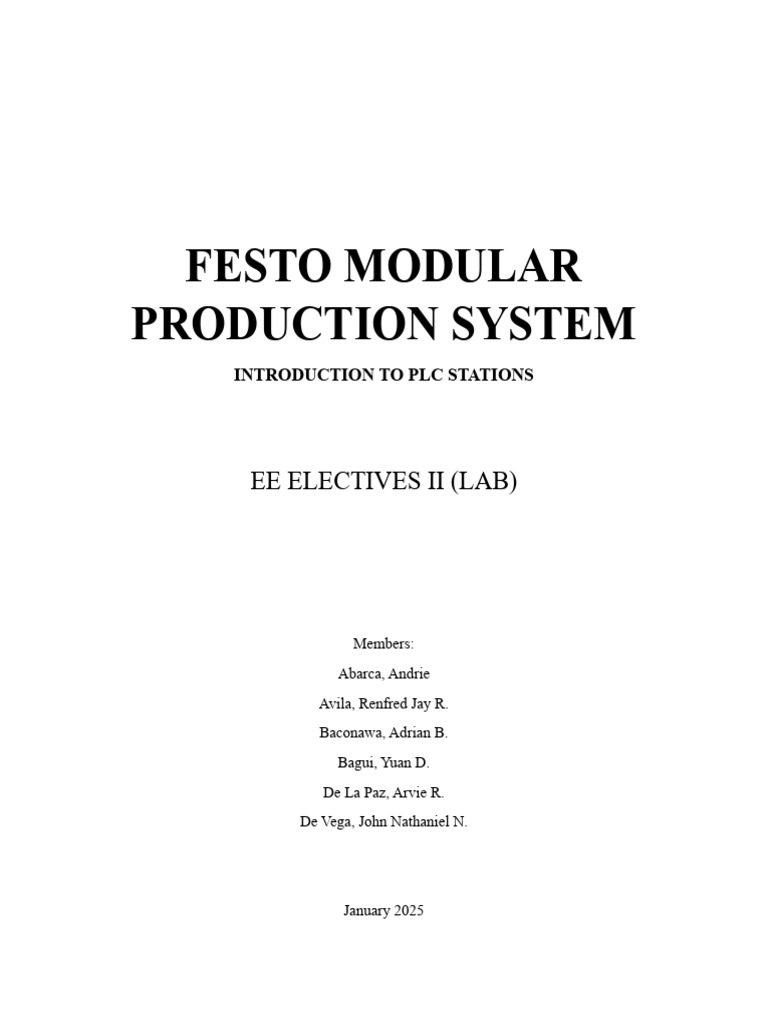 Elective Module | PDF | Programmable Logic Controller | Relay